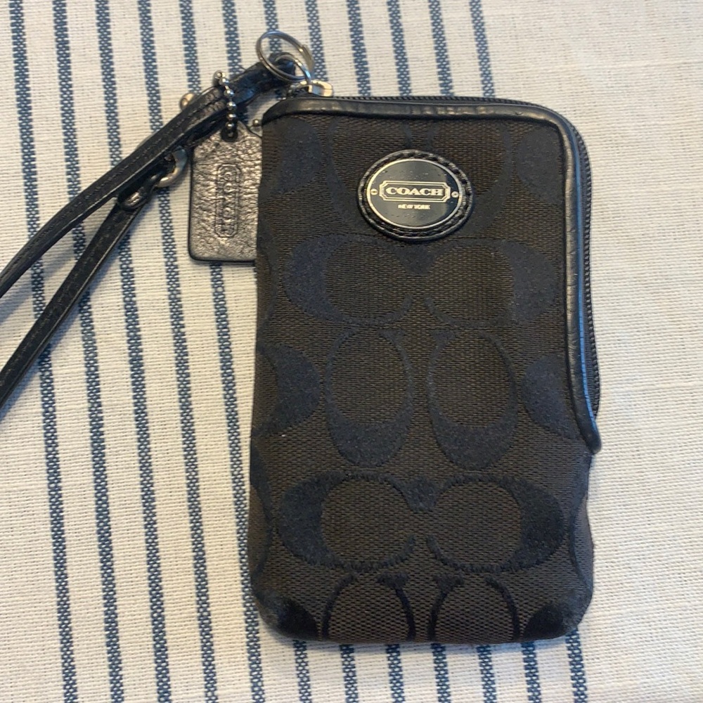 Coach Signature Wristlet For Phone, Wallet, With Slot… - Gem